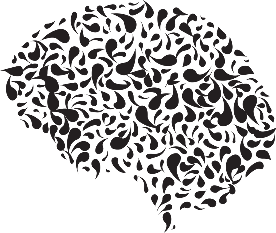 This Shows A Fancy Drawing Of A Brain - Brain Art Transparent ...