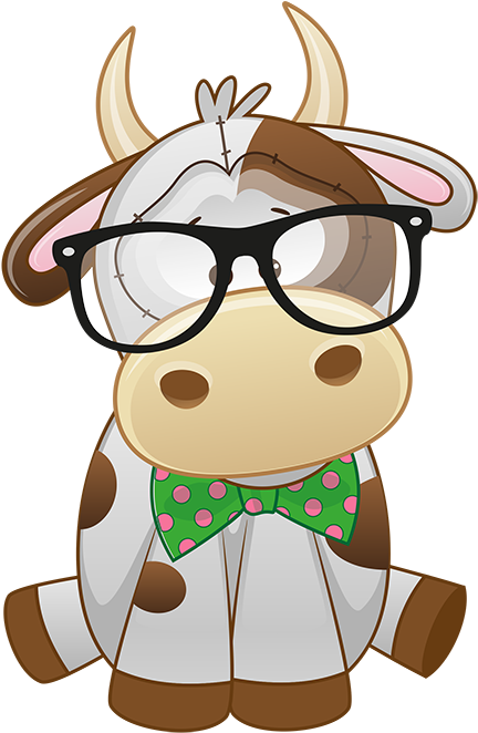 Farm Clipart Animated - Cute Cows Clipart - Png Download - Full Size ...