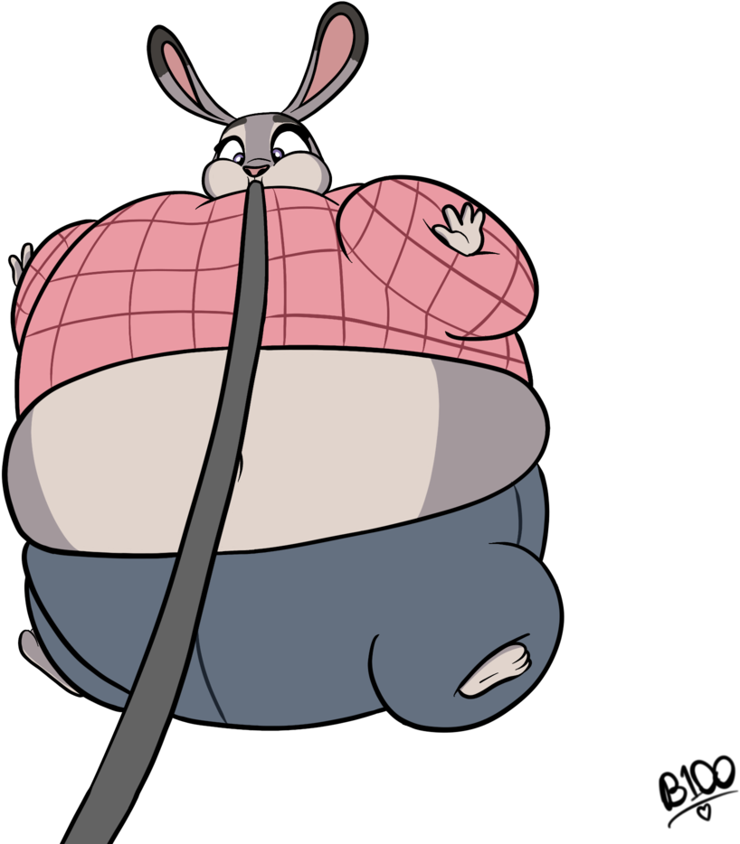 Judy Hopps Blimp By Boman100 - Judy Hopps Butt Inflation Clipart - Full ...