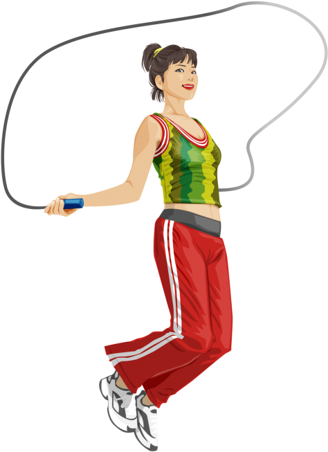 Transparent Jumping Rope Clipart - Jump Rope Sport Clipart - Png ...