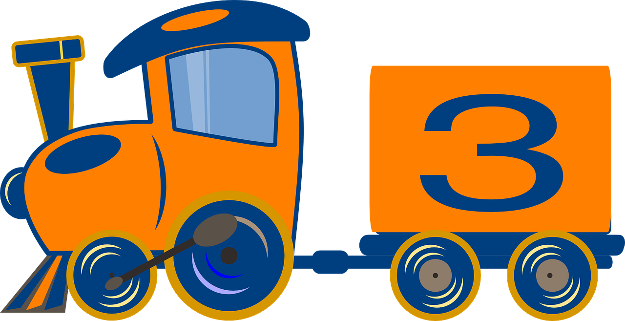 Train Clipart Orange Free Stock Free Vector Graphic - Cute Train Border ...