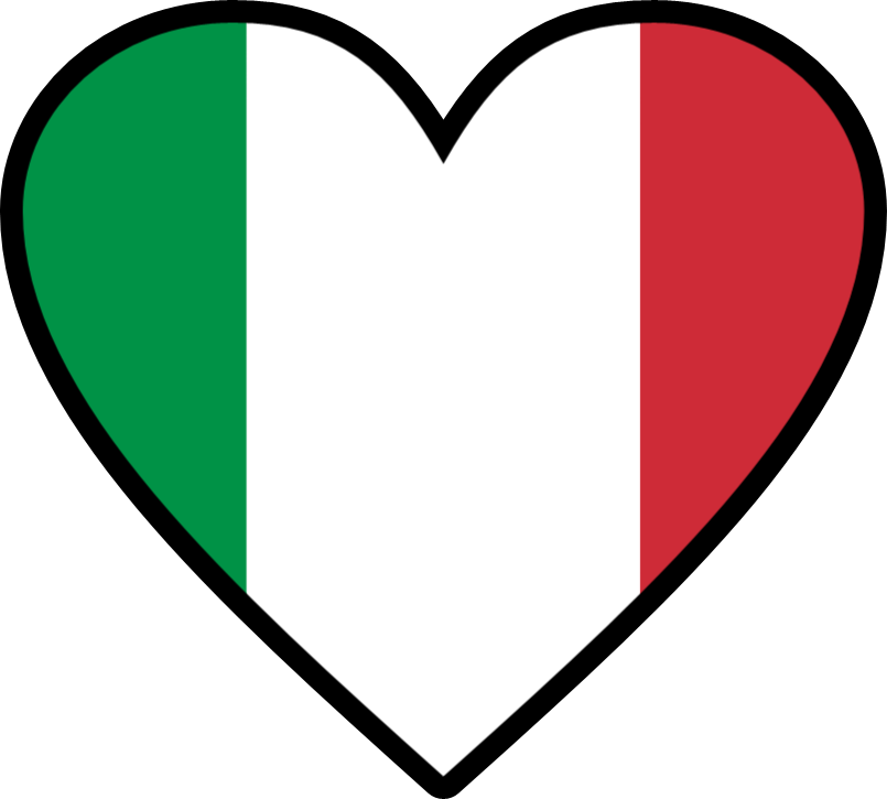 #italianflag - Italian Flag Love Heart Clipart - Full Size Clipart ...