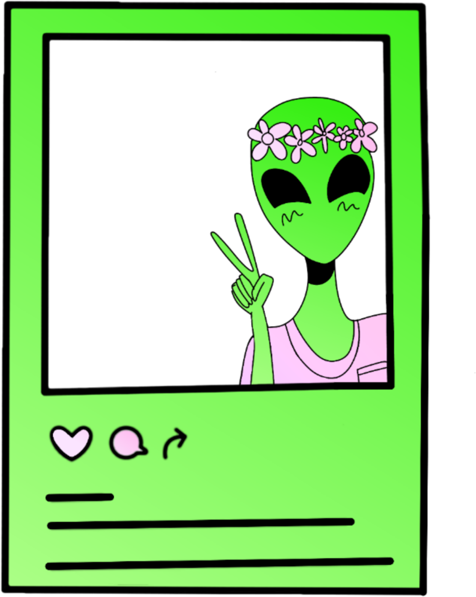 Frame Alien Freetoedit Ftestickers - Frame Ufo Png Clipart - Full Size ...