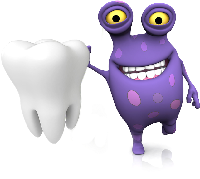 Purple Monster With Tooth - Cartoon Clipart - Full Size Clipart ...