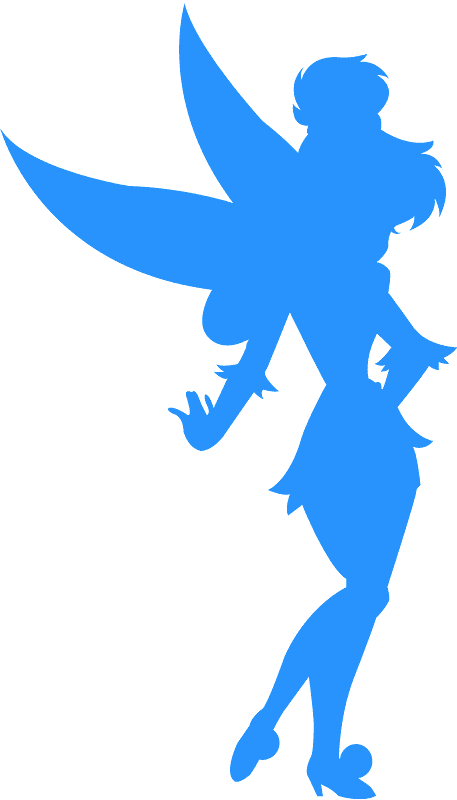 Tinkerbell Silhouette Clipart - Full Size Clipart (#5686072) - PinClipart