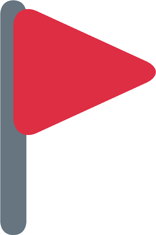 Triangular Flag Emoji Clipart - Red Flag Emoji - Png Download - Full ...