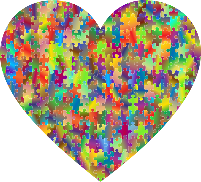 Heart,jigsaw Puzzles,puzzle - Corazon De Rompecabezas Png Clipart ...