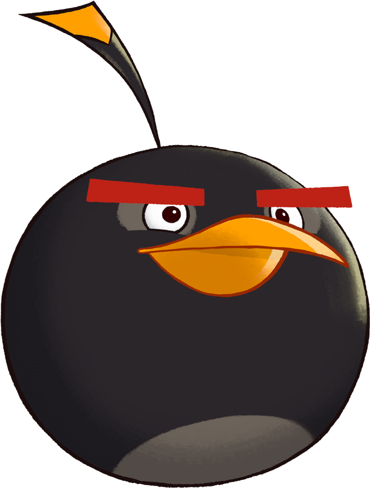 Angry Birds Bomb Transparent Clipart - Full Size Clipart (#5691379 ...