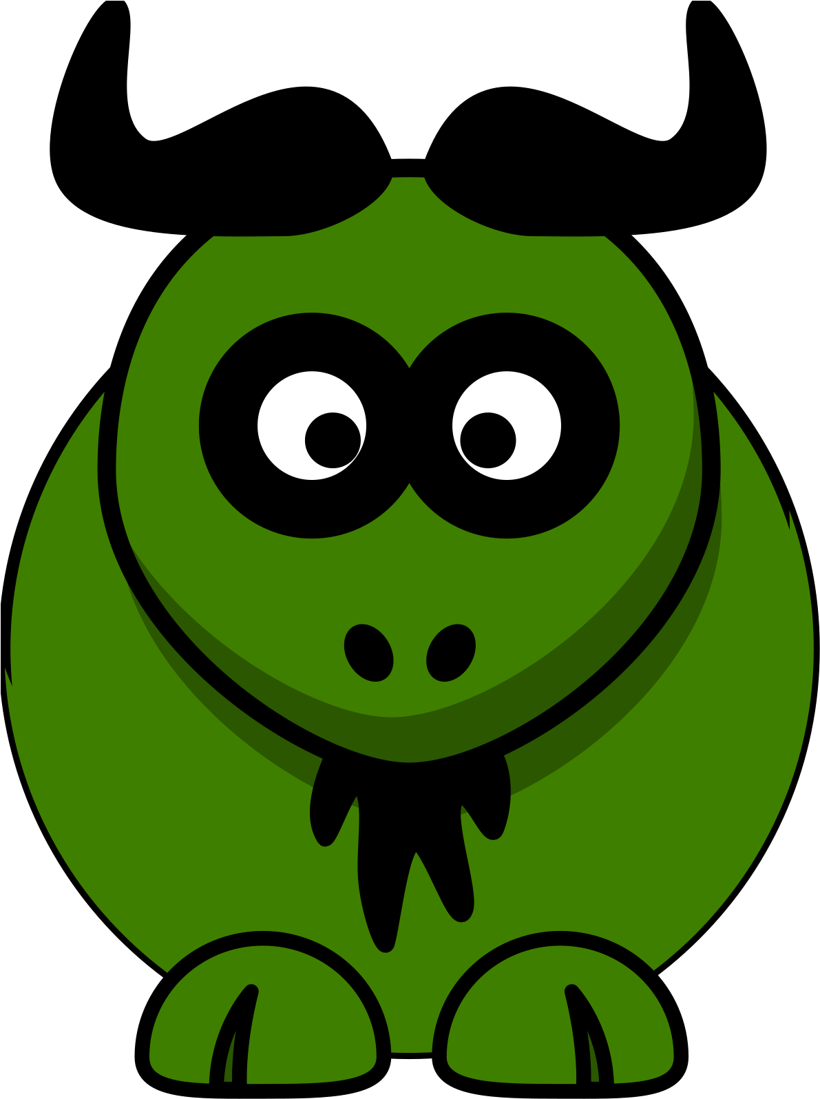 Cartoon Gnu Clipart - Full Size Clipart (#5693678) - PinClipart