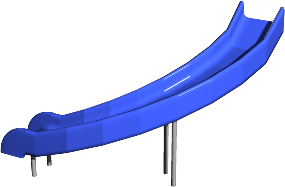 Transparent Playground Clip Art - Slide Cartoon Curved - Png Download ...