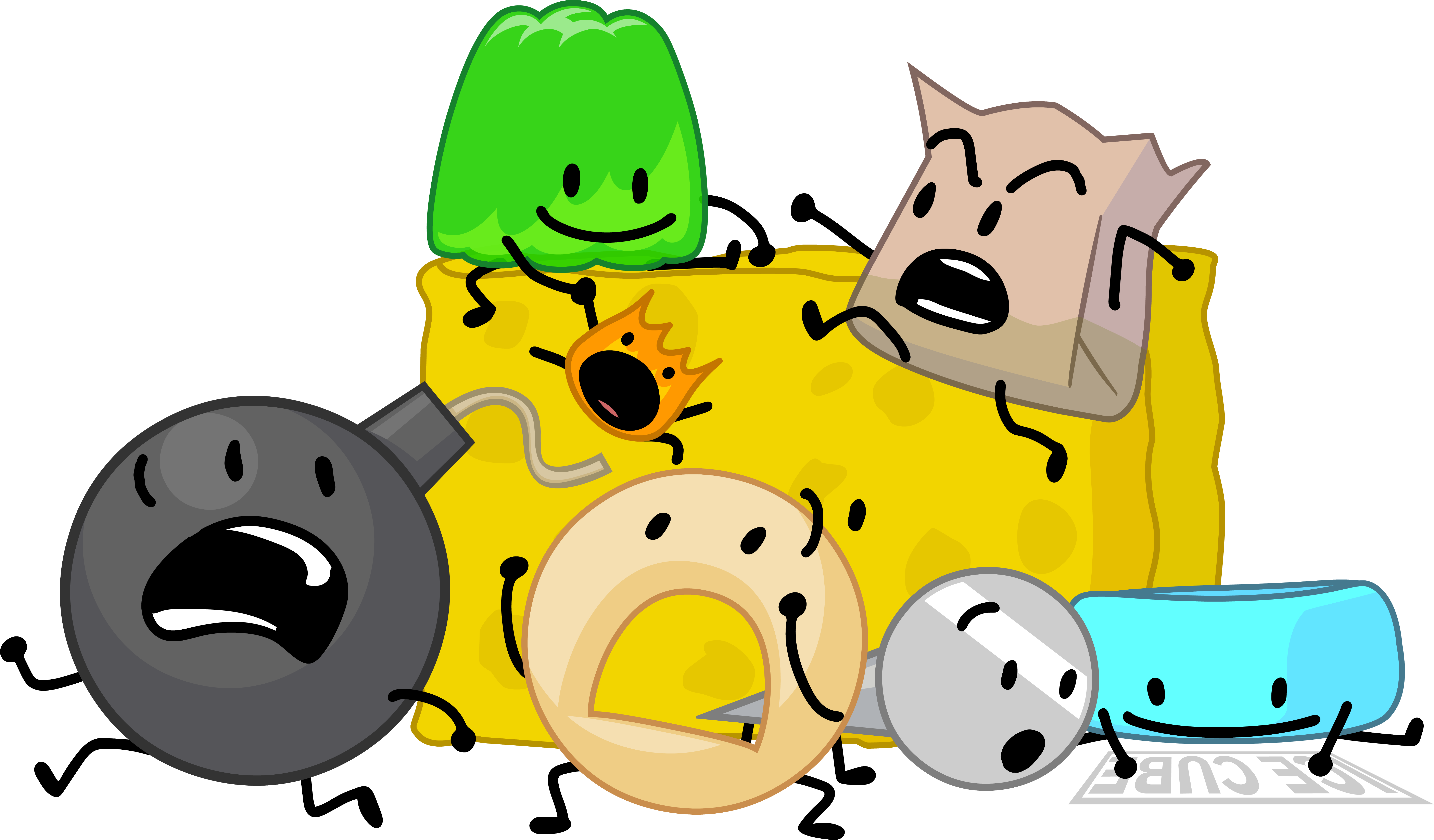 Battle For Dream Island Wiki - Bfb Team Ice Cube Clipart - Full Size ...