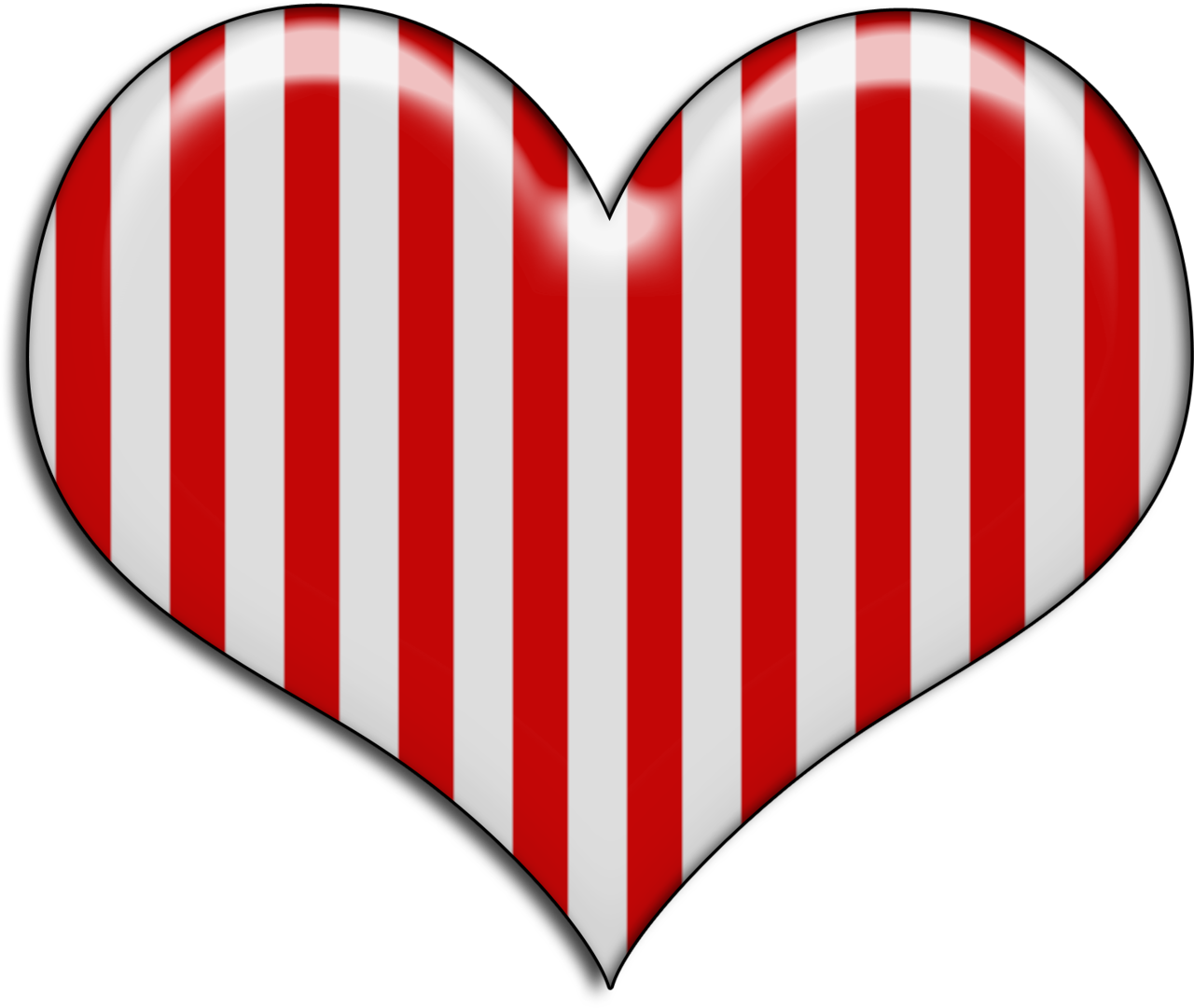 Blue And White Striped Heart Clipart - Full Size Clipart (#5696933 ...