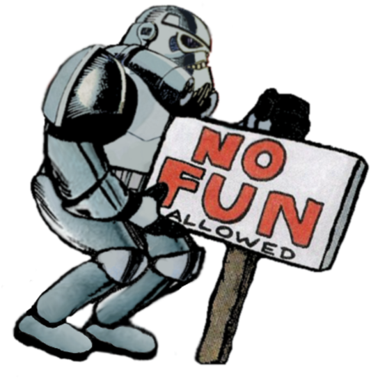 No Fun Llowed Protective Gear In Sports Fictional Character - No Fun ...