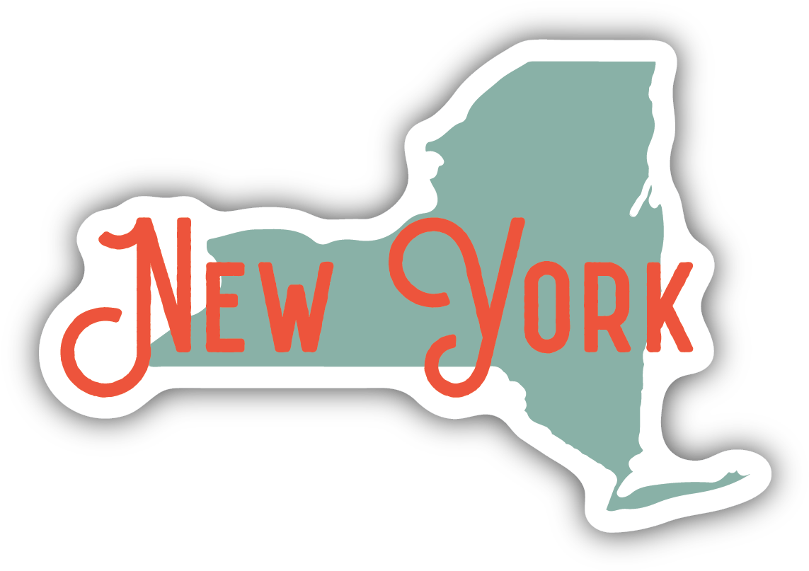 Download New York State Sticker - Graphic Design Clipart (#5699822 ...