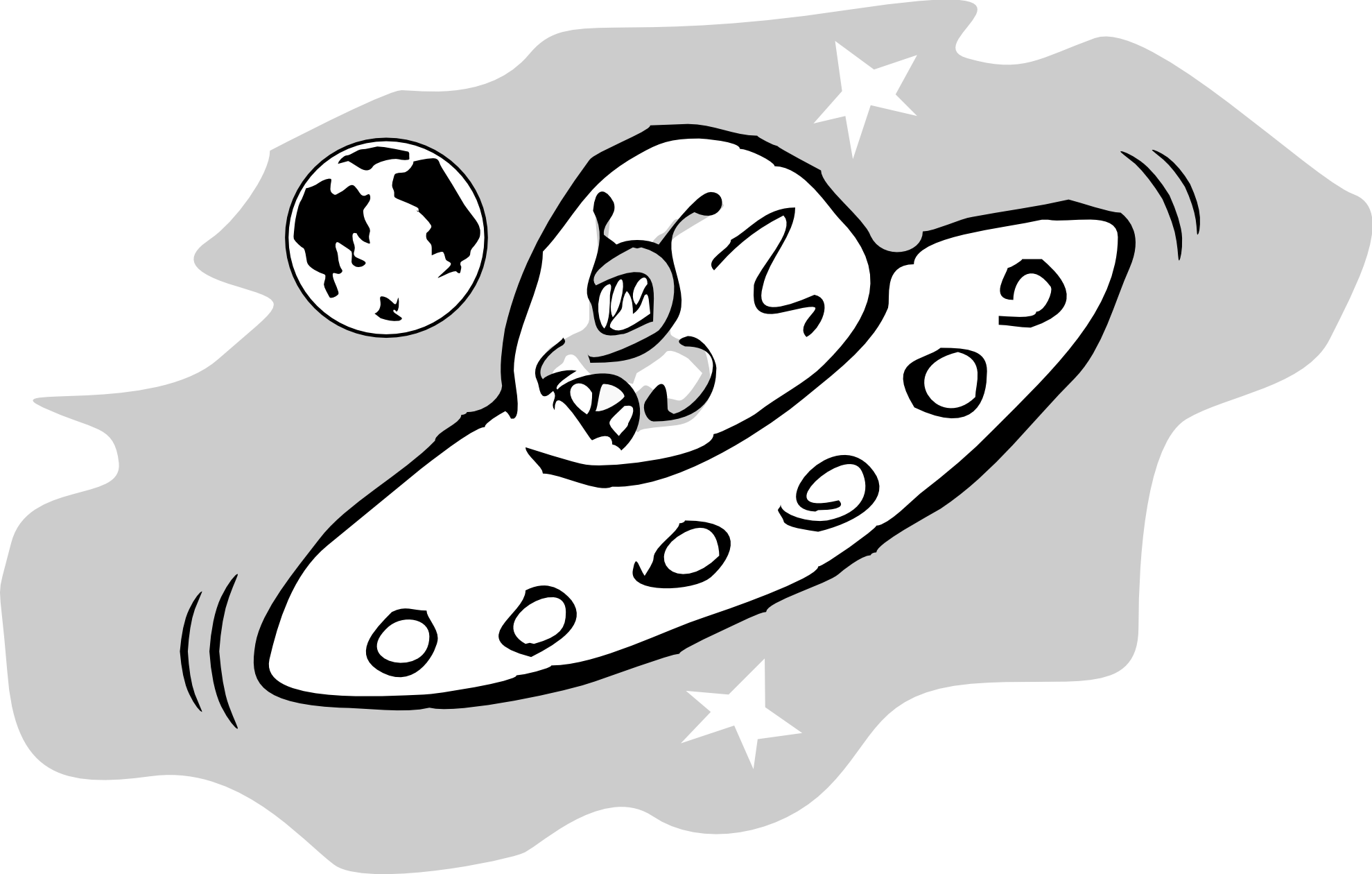 Clip Art Alien Svg - Clip Art Universe Black And White - Png Download ...