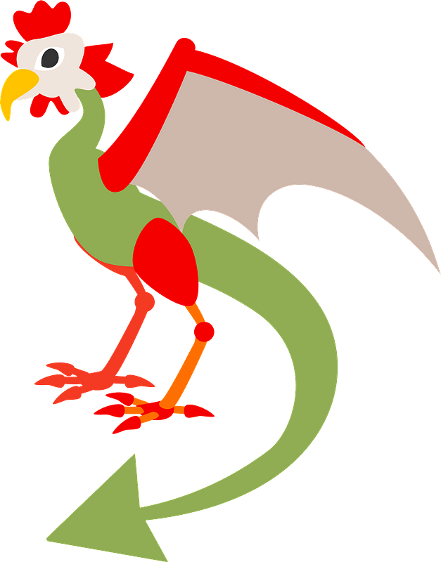 Cockatrice Mythology Clipart - Chicken - Png Download - Full Size ...