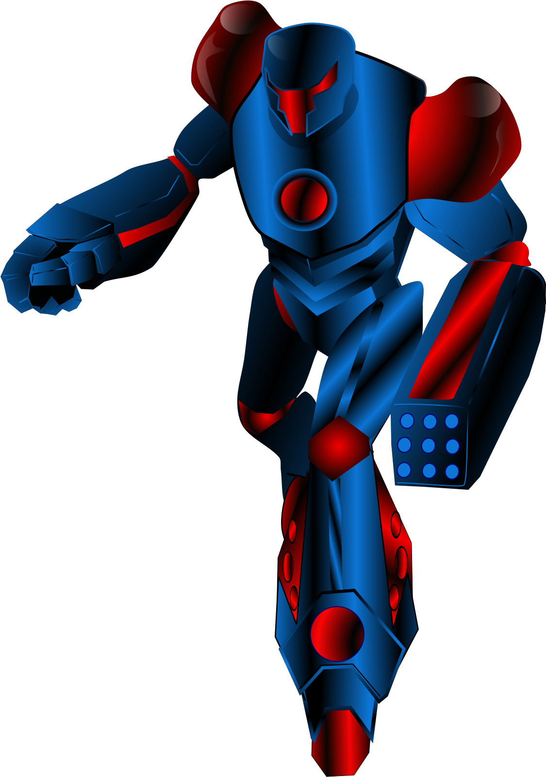 Black And Red Robot Clipart - Full Size Clipart (#5702960) - PinClipart