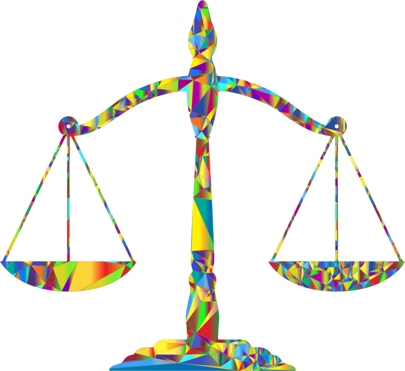 Triangle,area,body Jewelry - Scales Of Justice Rainbow Clipart - Full ...