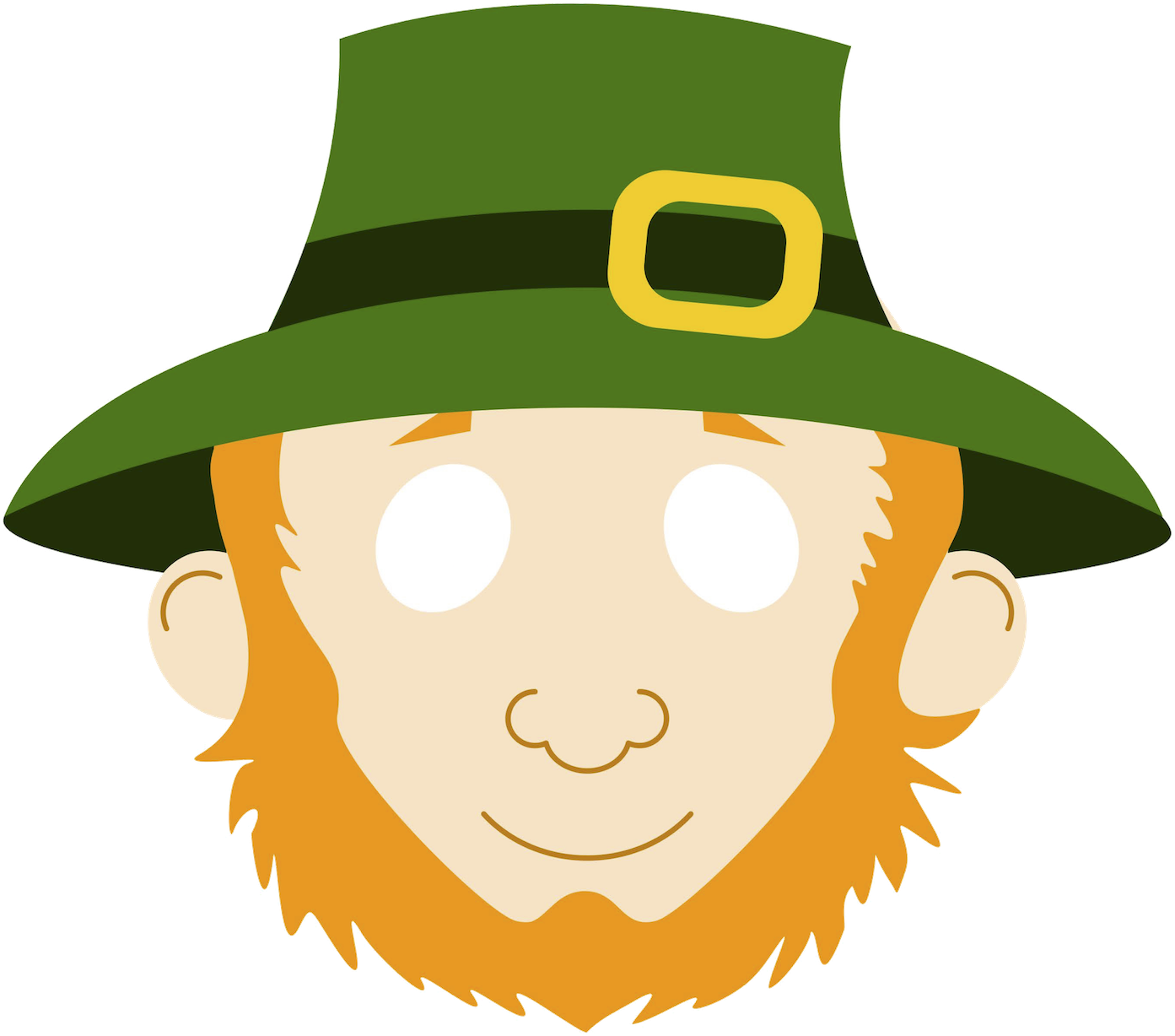 Also Comes In Black & White To Color - St Patrick's Day Masks Coloring ...