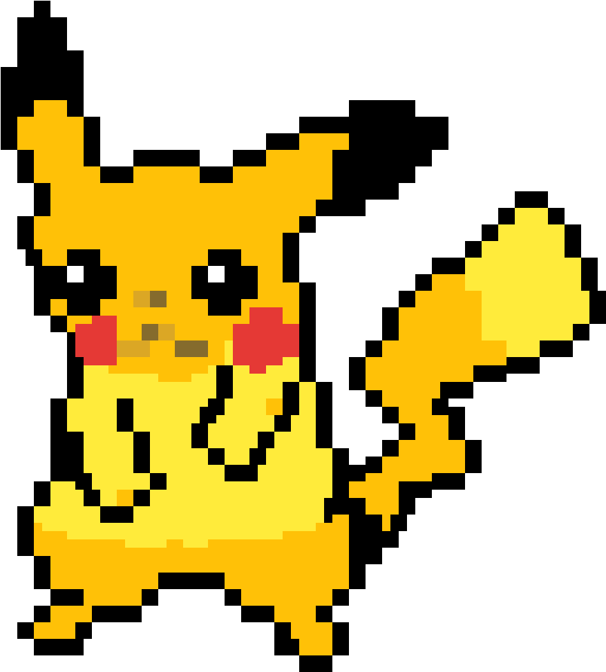 Pikachu Sprite Video Games Raichu Gif - Pikachu Pixel Art Clipart ...