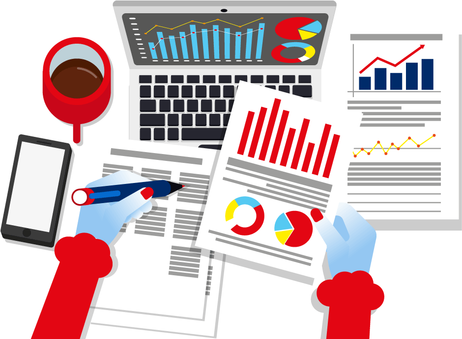 Download Cartoon Image Of Someone"s Hands Doing Paperwork - Auditor ...