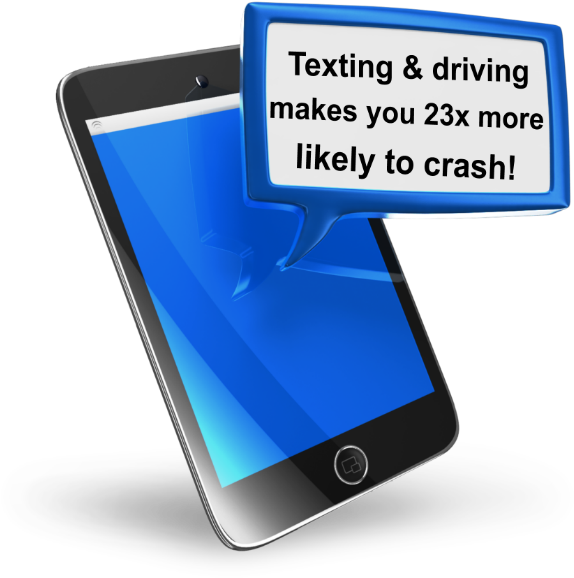 Transparent Distracted Driving Clipart - Text Messaging - Png Download ...