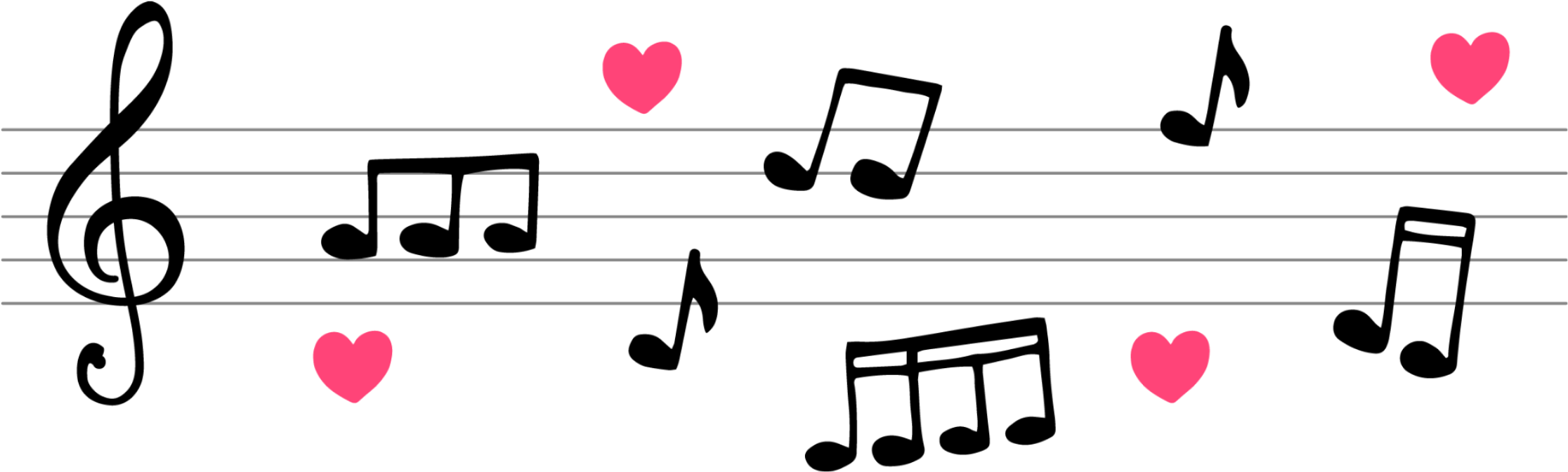 Download #mq #notes #music #note #heart - Heart Music Note Png Clipart ...