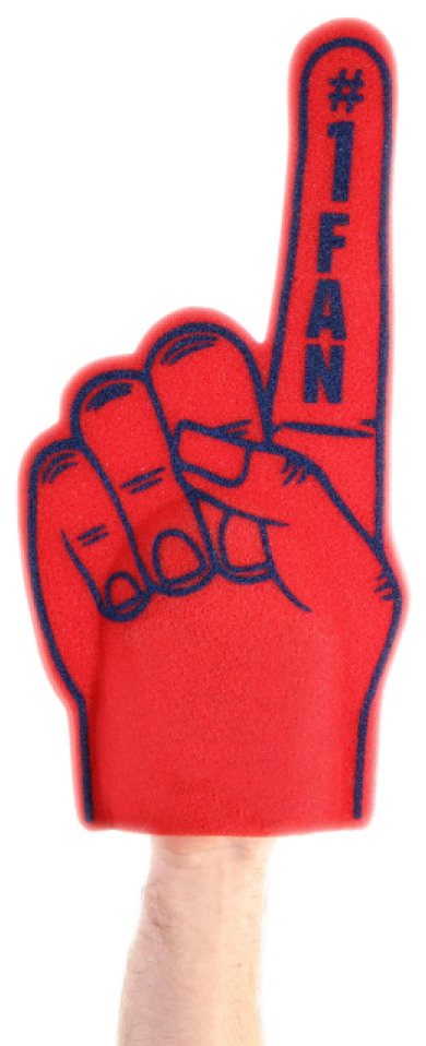 Foam Finger Clipart - Full Size Clipart (#5712973) - PinClipart