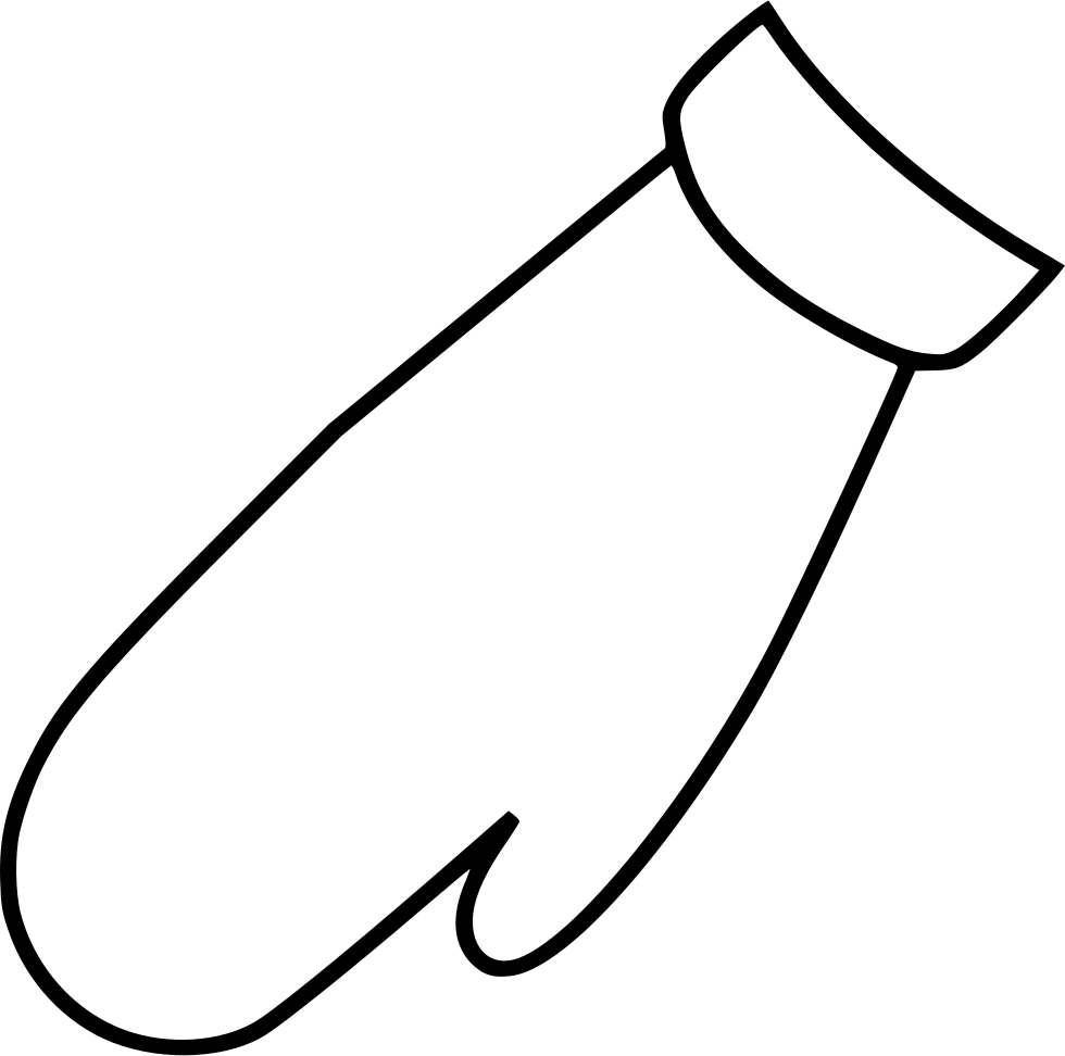 Mittens - Line Art Clipart - Full Size Clipart (#5718570) - PinClipart