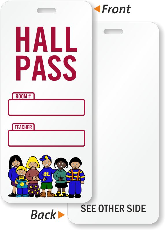 Hall Pass School Clipart - Full Size Clipart (#5718847) - PinClipart