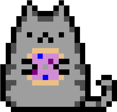 Pixel Art Pusheen Clipart - Full Size Clipart (#5719282) - PinClipart