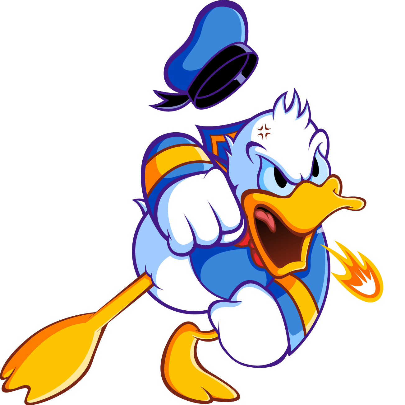 Donald Duck Angry Png Clipart - Full Size Clipart (#5719828) - PinClipart