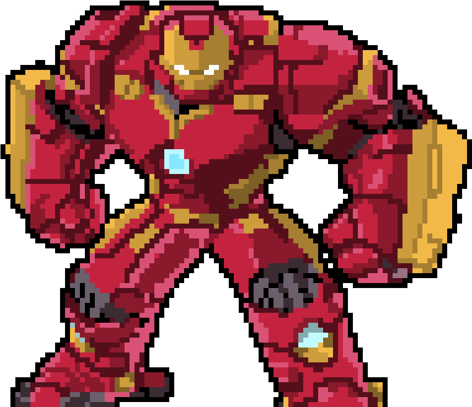 Pixel Art Avengers Logo Clipart - Full Size Clipart (#5721663) - PinClipart