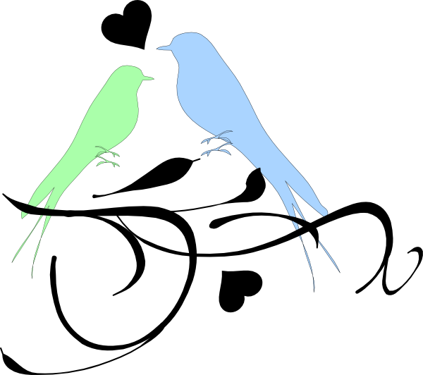 Love Birds Png Clipart - Full Size Clipart (#5729058) - PinClipart