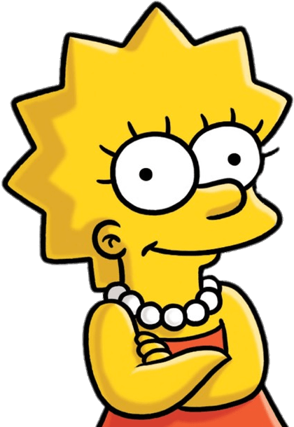 Download Lisa Simpson Clipart Banner Black And White Lisa Simpson ...