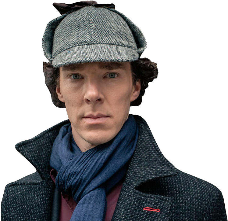 Benedict Cumberbatch Sherlock Holmes Png Clipart Background - Serie ...