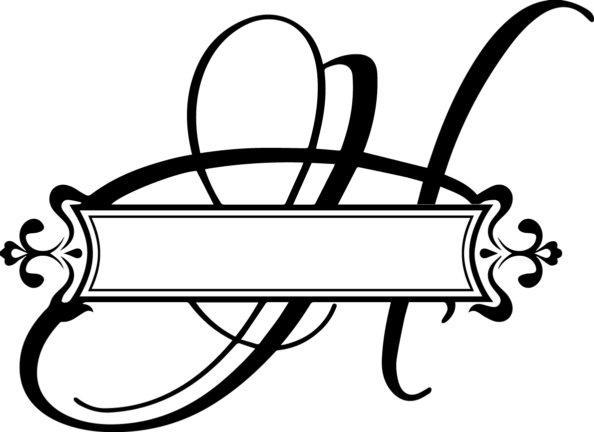 Fancy Letter H Clipart - Fancy Letter A Calligraphy - Png Download ...