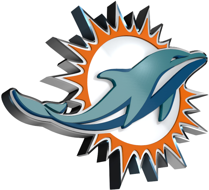 Miami Dolphins, $2 Clipart - Full Size Clipart (#5732379) - PinClipart