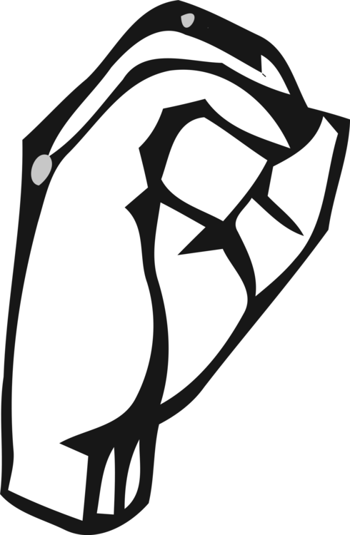 Zero Clipart Sign Language - Sign Language Alphabet O - Png Download ...