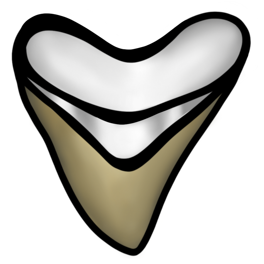 Download Shark Tooth Badge Clipart (#5741359) - PinClipart