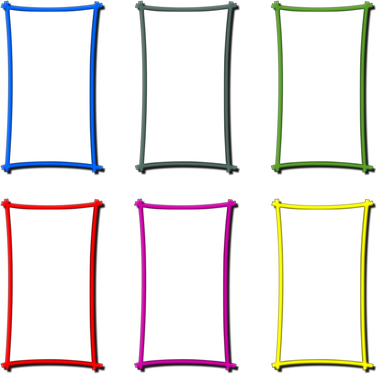Colored Photo Frames Png Clipart - Full Size Clipart (#5749780 ...