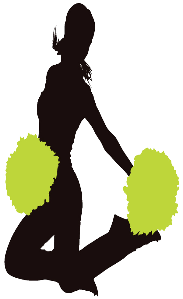 Cheerleader Lime Green Clipart Image - Illustration - Png Download ...