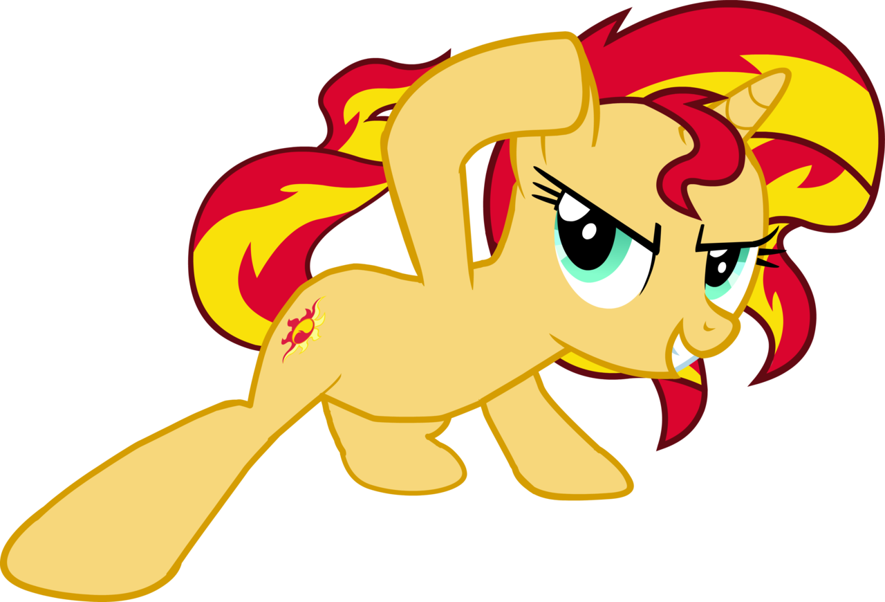 Sliding Vector Mlp - Mlp Sunset Shimmer Pony Png Clipart - Full Size ...
