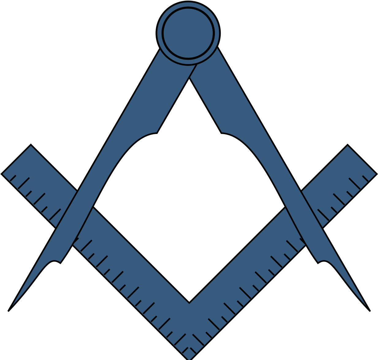 Square And Compass Png Clipart - Full Size Clipart (#5752441) - PinClipart