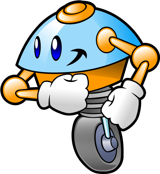 Robot On Wheel - Robot Cartoon With Wheels Clipart - Full Size Clipart ...