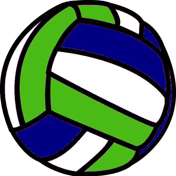 Red And Blue Volleyball Transparent Clipart - Full Size Clipart ...