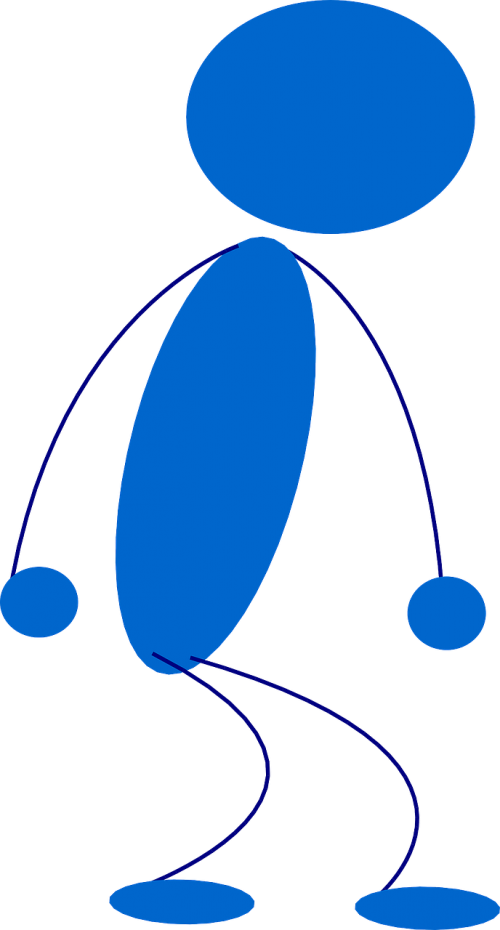 Download Stickman Stick Figure Matchstick Man - Blue Stickman Png ...