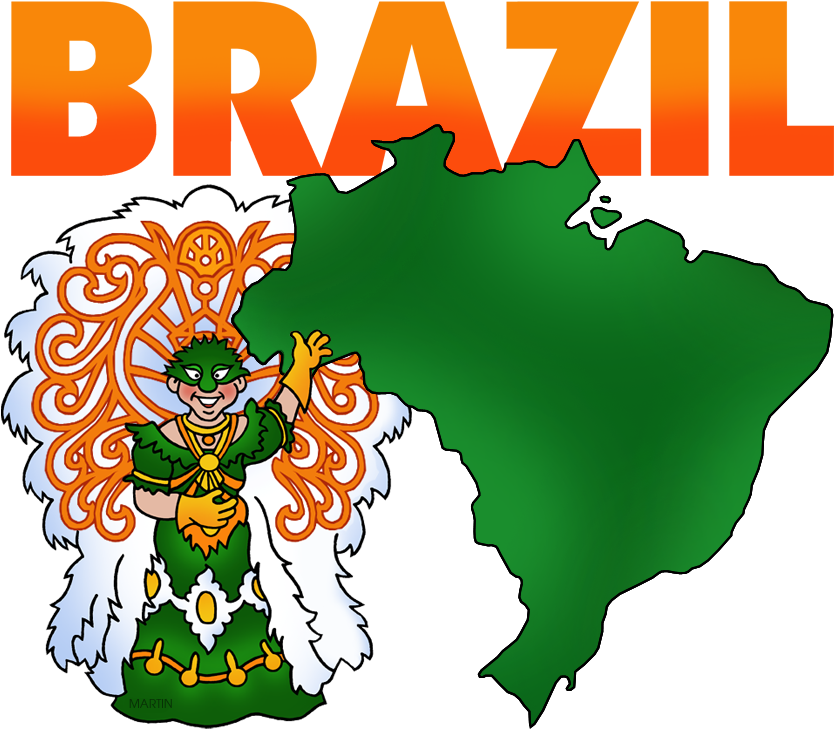 Brazil Map - Brazil Clipart - Png Download - Full Size Clipart ...
