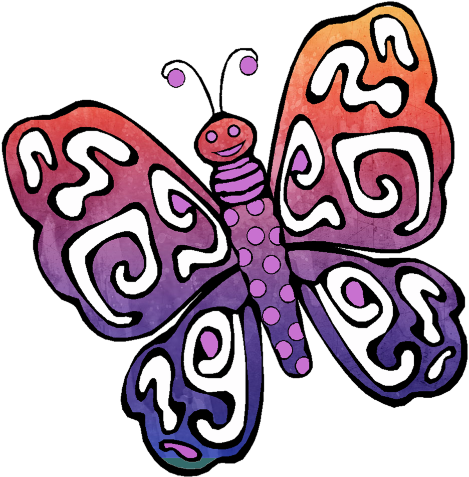 Design Butterfly Drawing Hd Clipart - Full Size Clipart (#5764617 ...