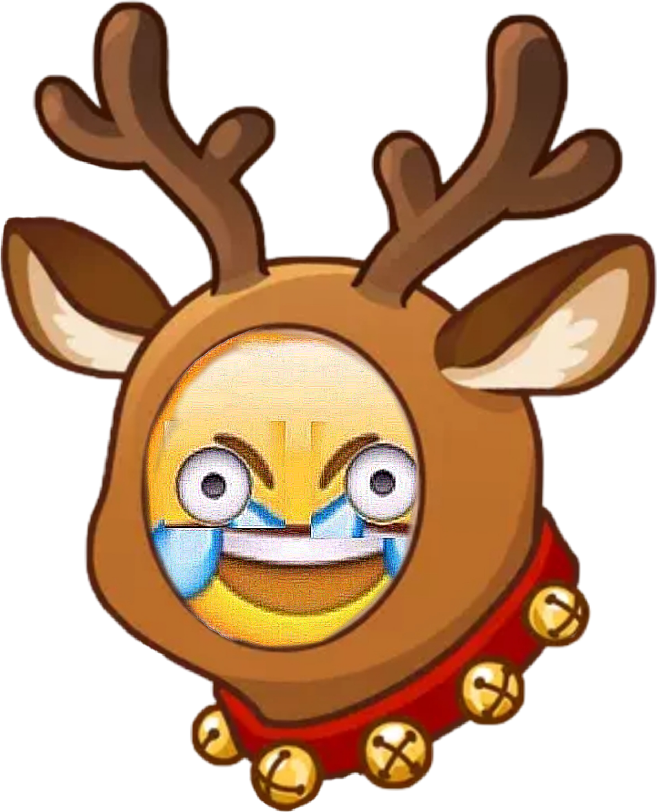 Transparent Christmas Emoji Png - Reindeer Bitmoji Clipart - Full Size ...